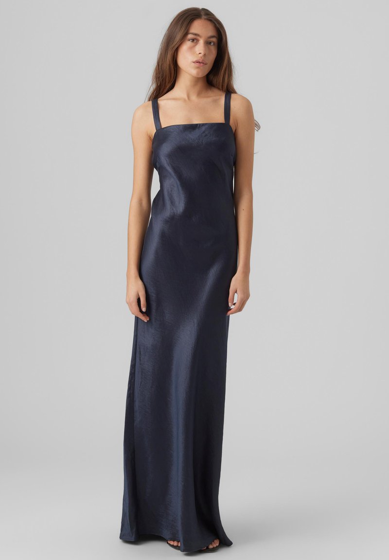 Vero Moda VMMATHILDE SL WIDE STRAP - Maxi dress - navy/dark blue ...
