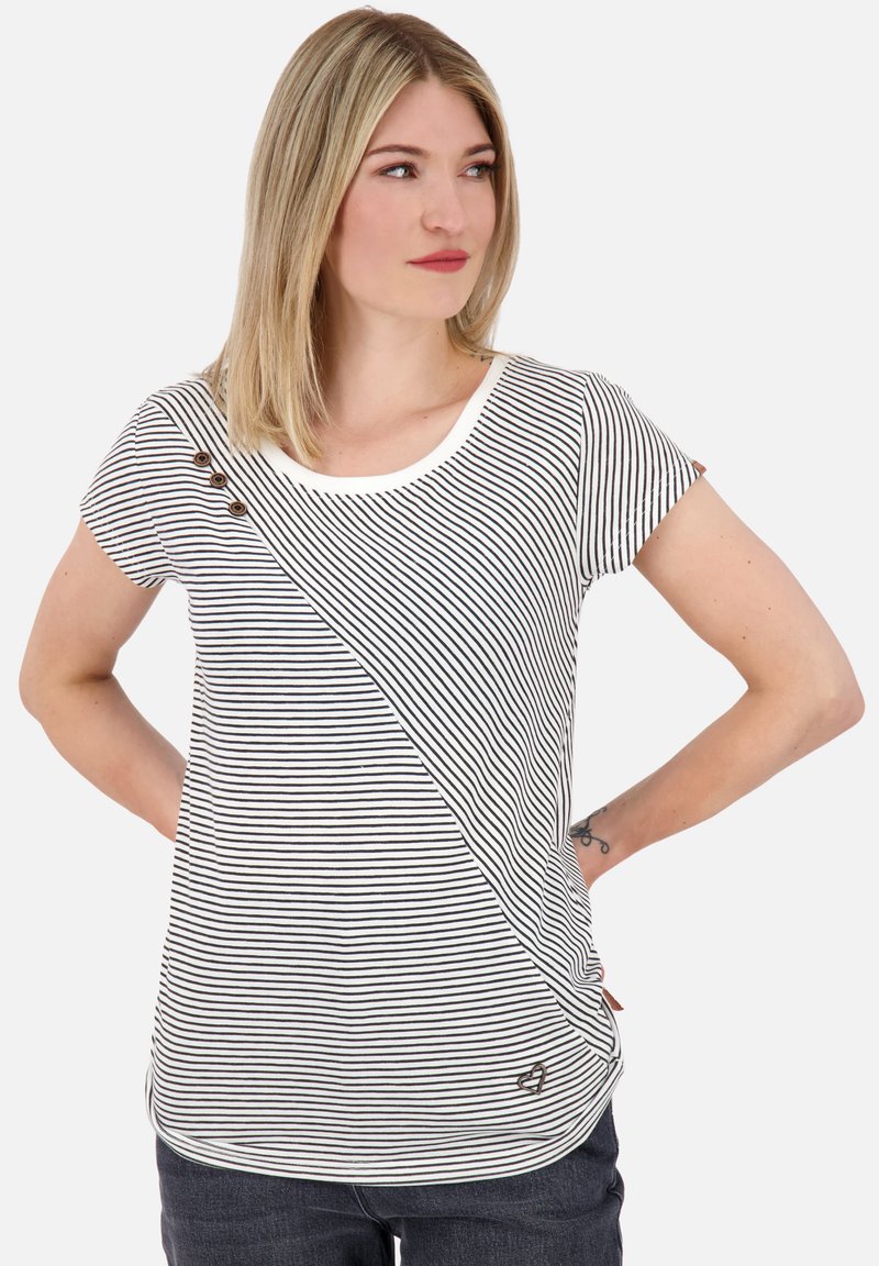 alife & kickin ZOEAK Z - T-Shirt print - white/offwhite - Zalando.de