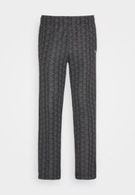Lacoste MONOGRAM TRACKPANT - Trainingsbroek - black/graphite/zwart ...