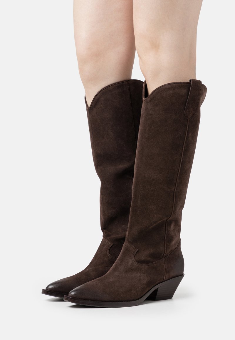 Ash DOLLY - Cowboy-/Bikerboot - dark brown/dunkelbraun - Zalando.ch