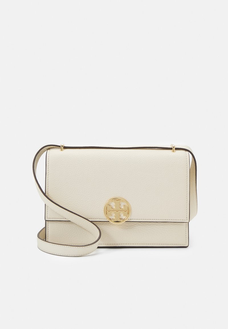 Tory Burch MILLER SHOULDER BAG - Across body bag - light cream/multi ...
