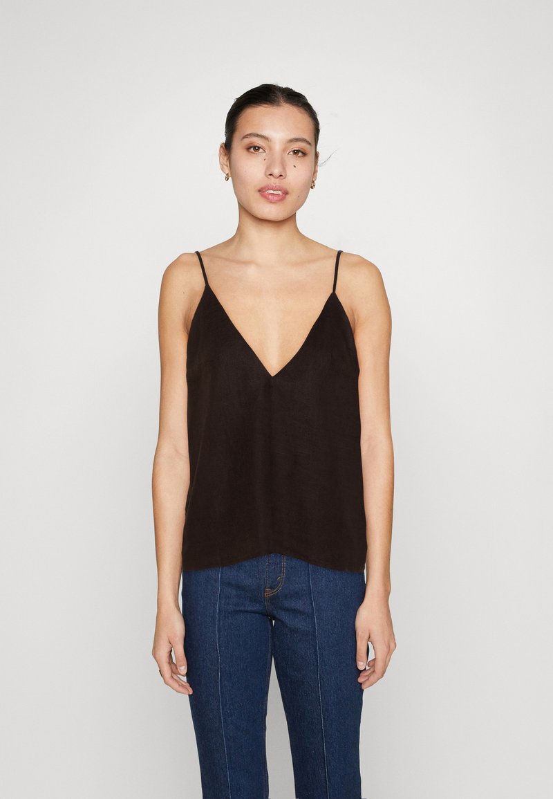 Stylein SARDINIA - Linne - dark brown/mörkbrun - Zalando.se