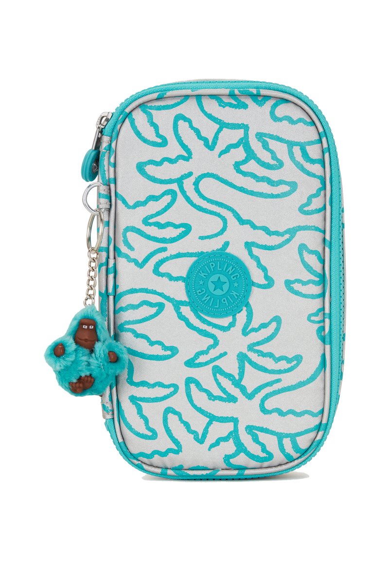 Kipling 50 PENS BTS + AC - Federmäppchen - metallic palm/silberfarben ...