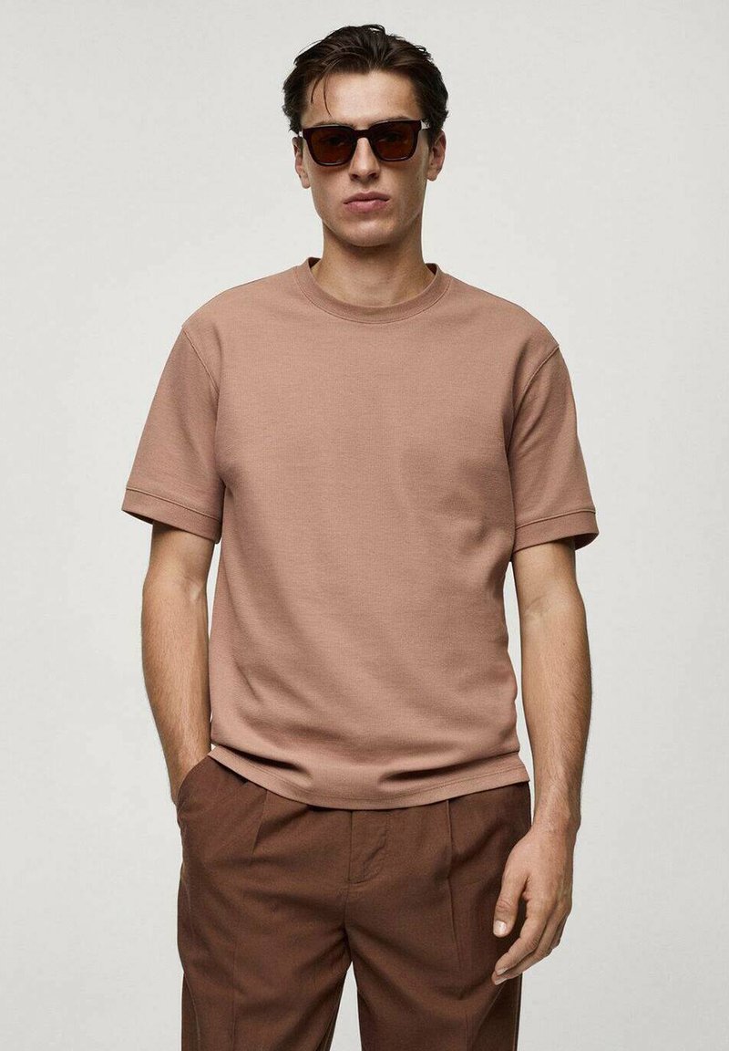 Mango - T-shirt basic/różowy melanż - Zalando.pl