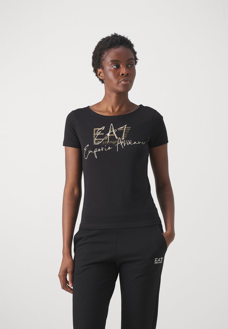EA7 Emporio Armani T-shirt con stampa - nero - Zalando.it