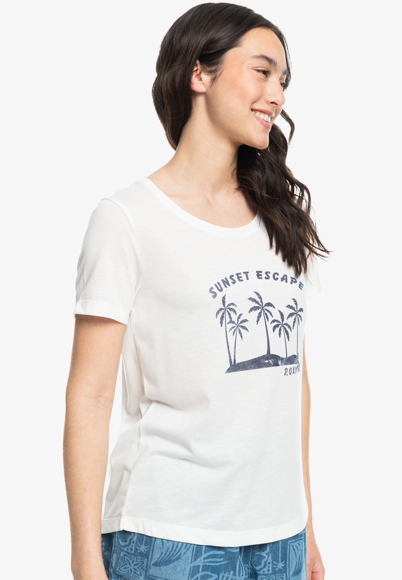 Roxy CHASING THE WAVE - T-Shirt print - wbk/weiß - Zalando.de