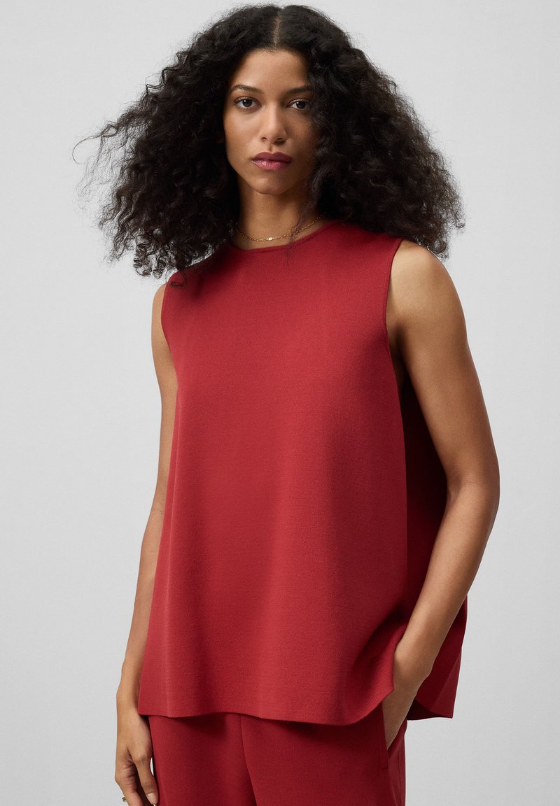 ADOLFO DOMINGUEZ - Top/bordowy - Zalando.pl