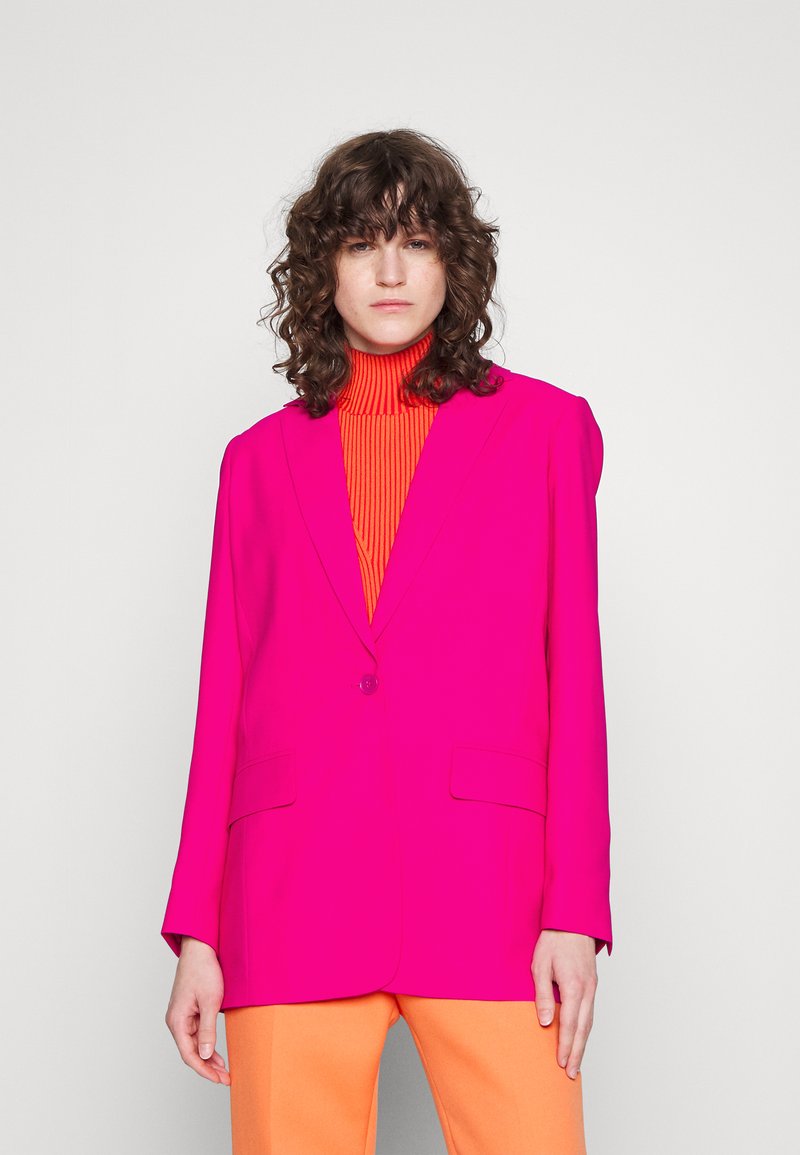 DKNY BACK CREPE - Blazer - electric fuschia/pink - Zalando.co.uk