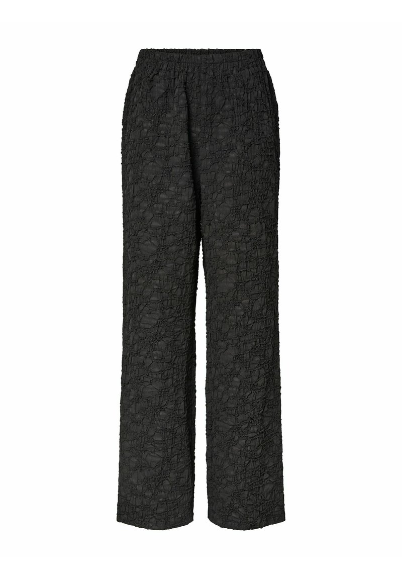 Pieces WIDE HW - Broek - black/zwart - Zalando.nl