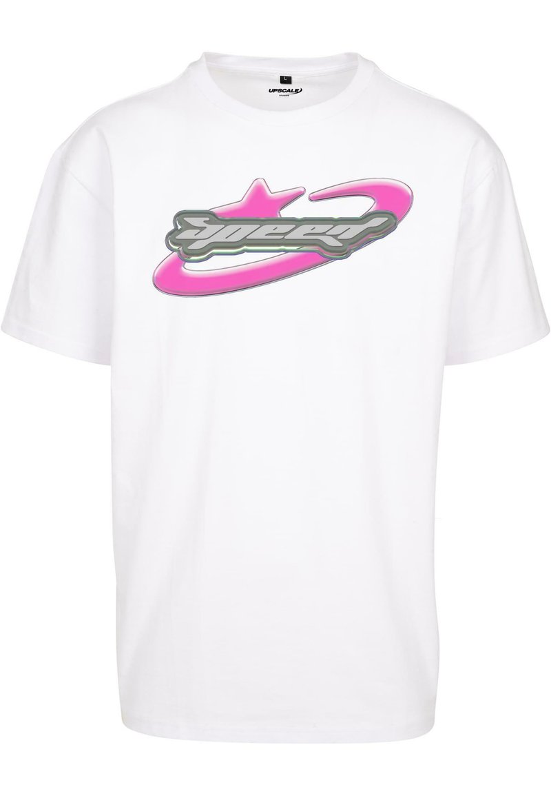 Upscale by Mister Tee SPEED LOGO - T-shirts print - white/hvid - Zalando.dk