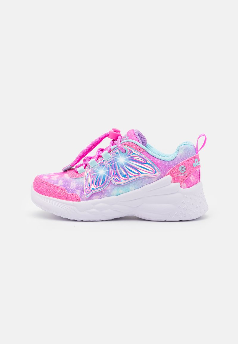 Skechers LIGHT UP DREAM RACER - Trainers - pink/turquoise/pink - Zalando.ie