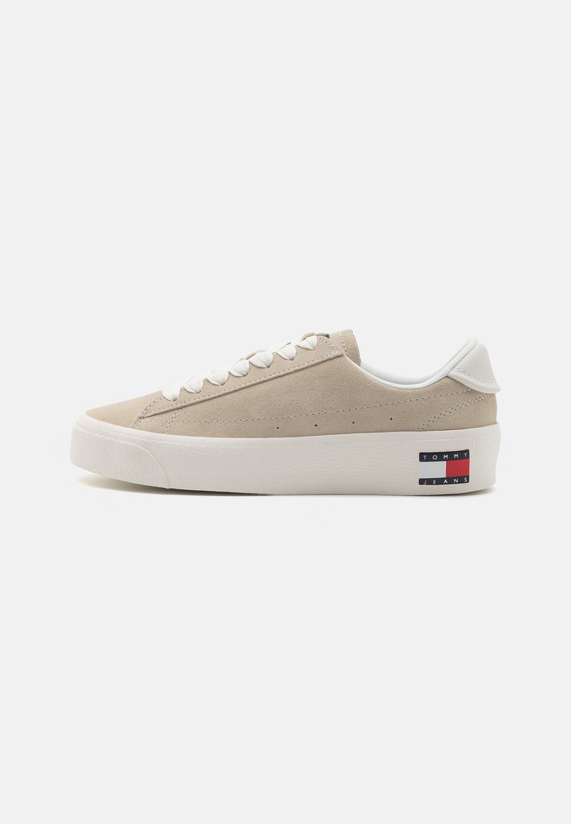 Tommy Jeans FLATFORM - Trainers - bleached stone/beige - Zalando.ie