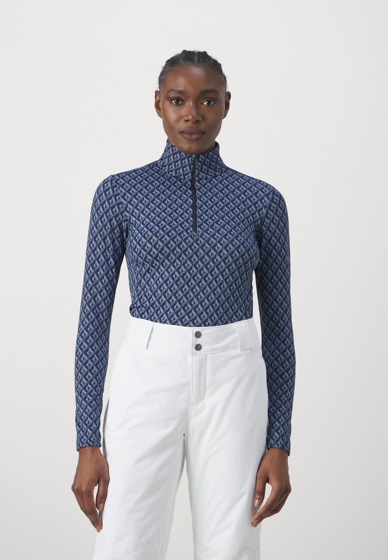 CMP WOMAN PRINTED - Long sleeved top - blue/bianco/dark blue - Zalando.ie
