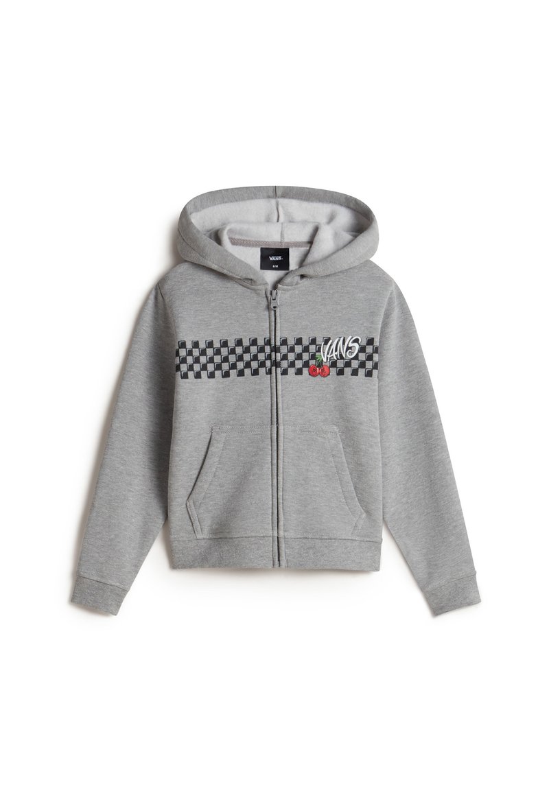 Vans CHECKER CHERRIES - Sweat zippé - dark grey/gris - ZALANDO.FR