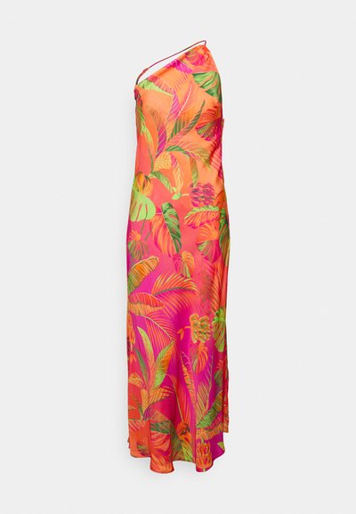 Farm Rio ONE SHOULDER DRESS - Robe longue - ombre forest multicolor ...