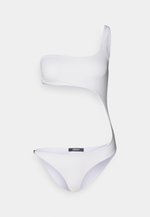 Versace SWIM ONE PIECE GREEK CHAIN - Swimsuit - white - Zalando.de