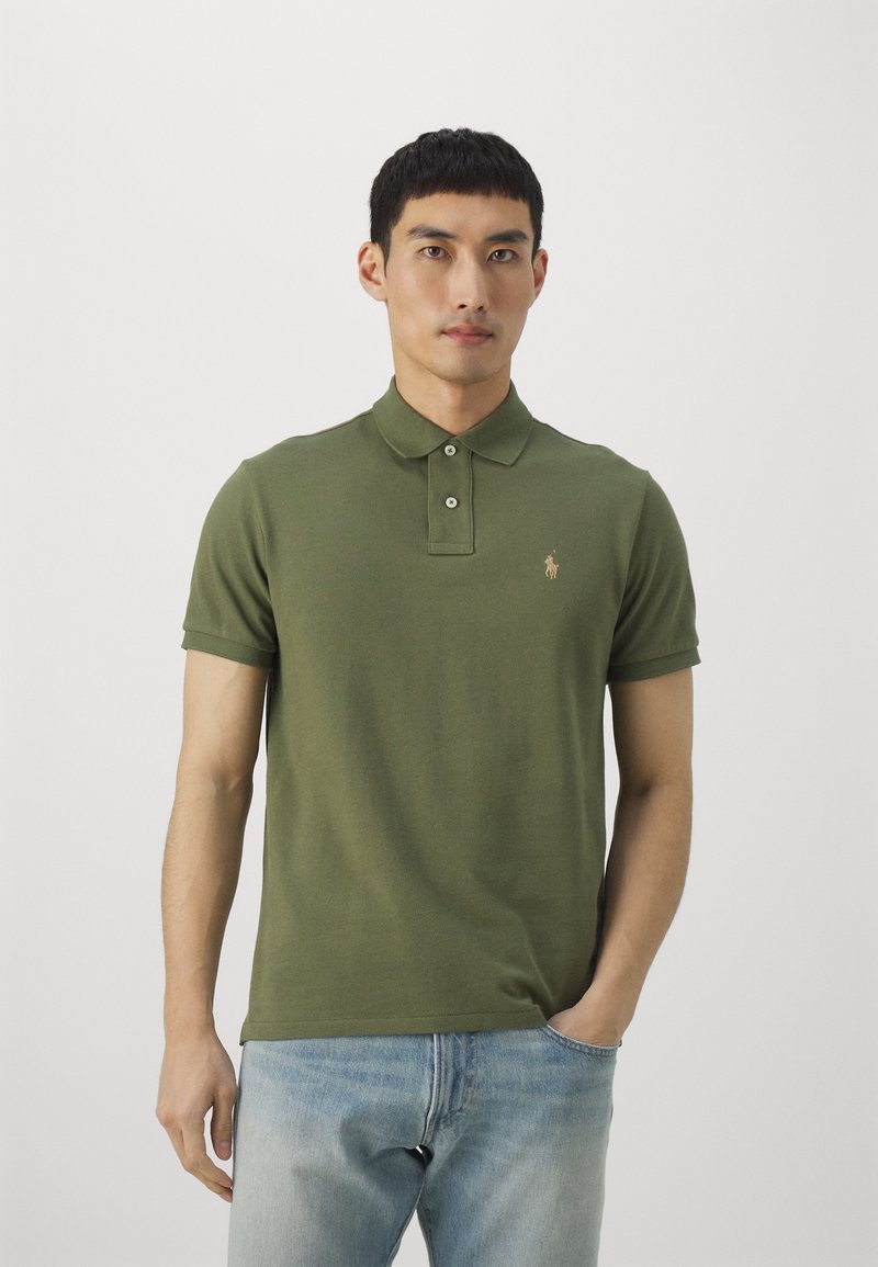 Polo Ralph Lauren SHORT SLEEVE - Polo - dark sage/verde oliva jaspeado ...