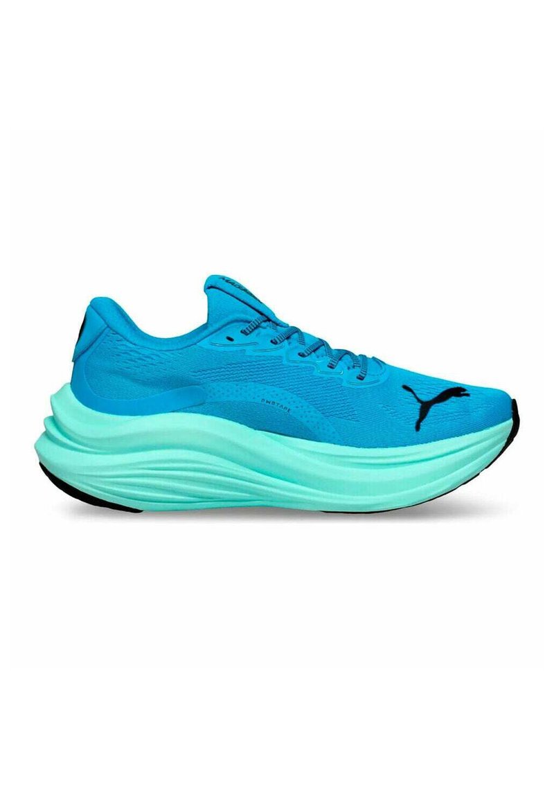 Puma MAGMAX NITRO - Road running shoes - speed blue mint melt/blue ...