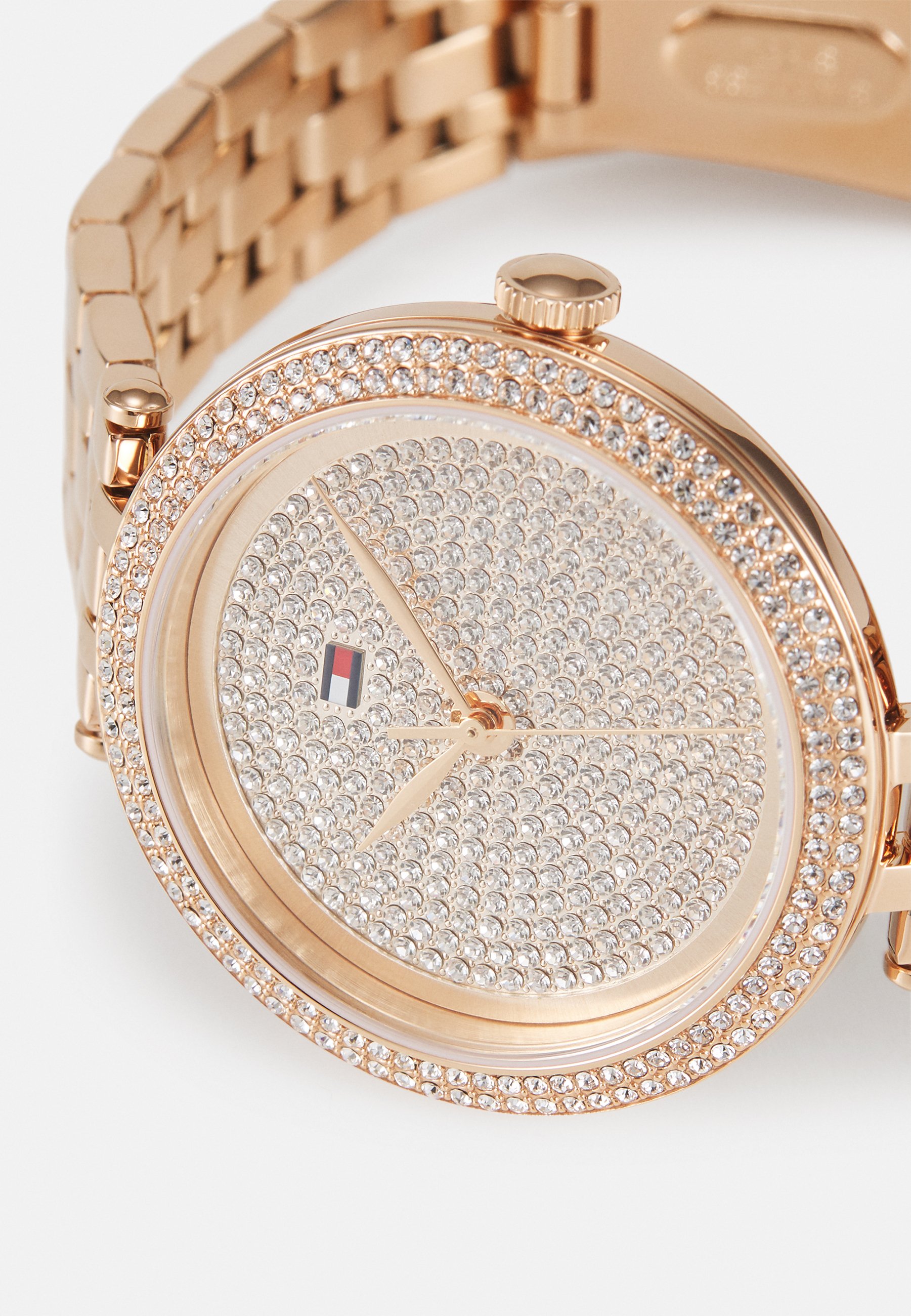 Tommy Hilfiger NATALIE Uhr rose gold coloured silver coloured rosegoldfarben Zalando