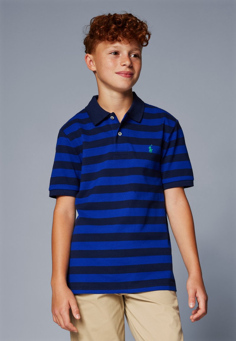 Polo Ralph Lauren STRIPED COTTON MESH POLO SHIRT - Polo shirt - classic ...