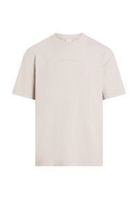 Calvin Klein RELAXED - Camiseta estampada - dove/blanco - Zalando.es