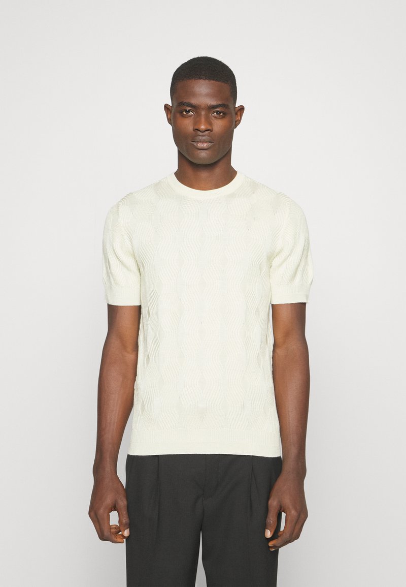 Emporio Armani T-shirts - giallo polve/offwhite - Zalando.no