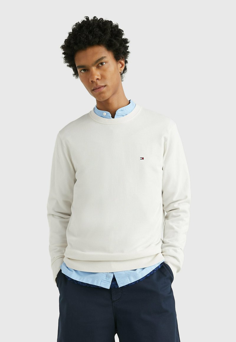 Tommy Hilfiger CREW NECK - Pullover - weathered white/blanc - ZALANDO.FR