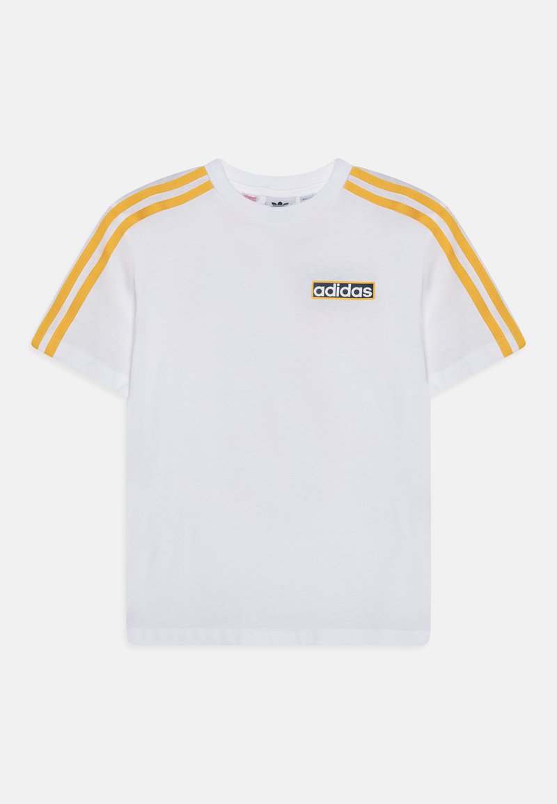 adidas Originals ADI BREAK UNISEX - Print T-shirt - white/bold gold ...