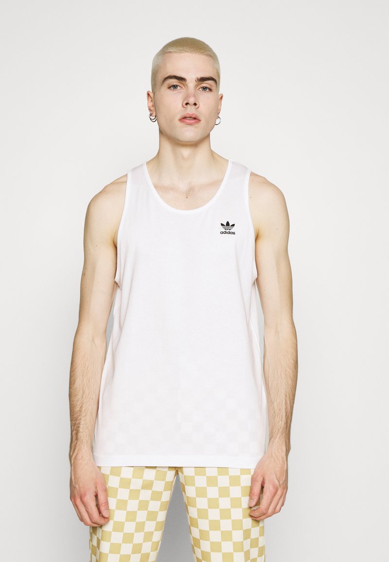 adidas Originals ESSENTIALS TANK UNISEX - Topper - white/hvit - Zalando.no