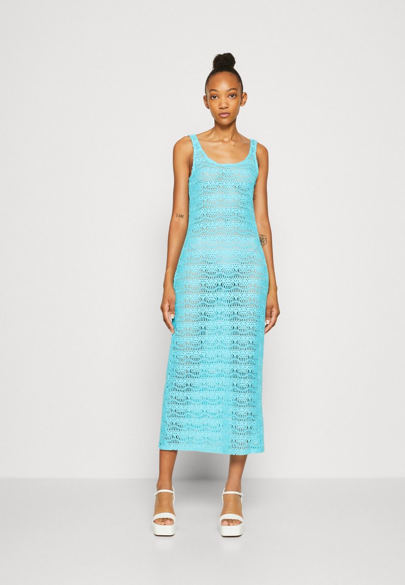 Gina Tricot CROCHET DRESS - Freizeitkleid - capri/blau - Zalando.at