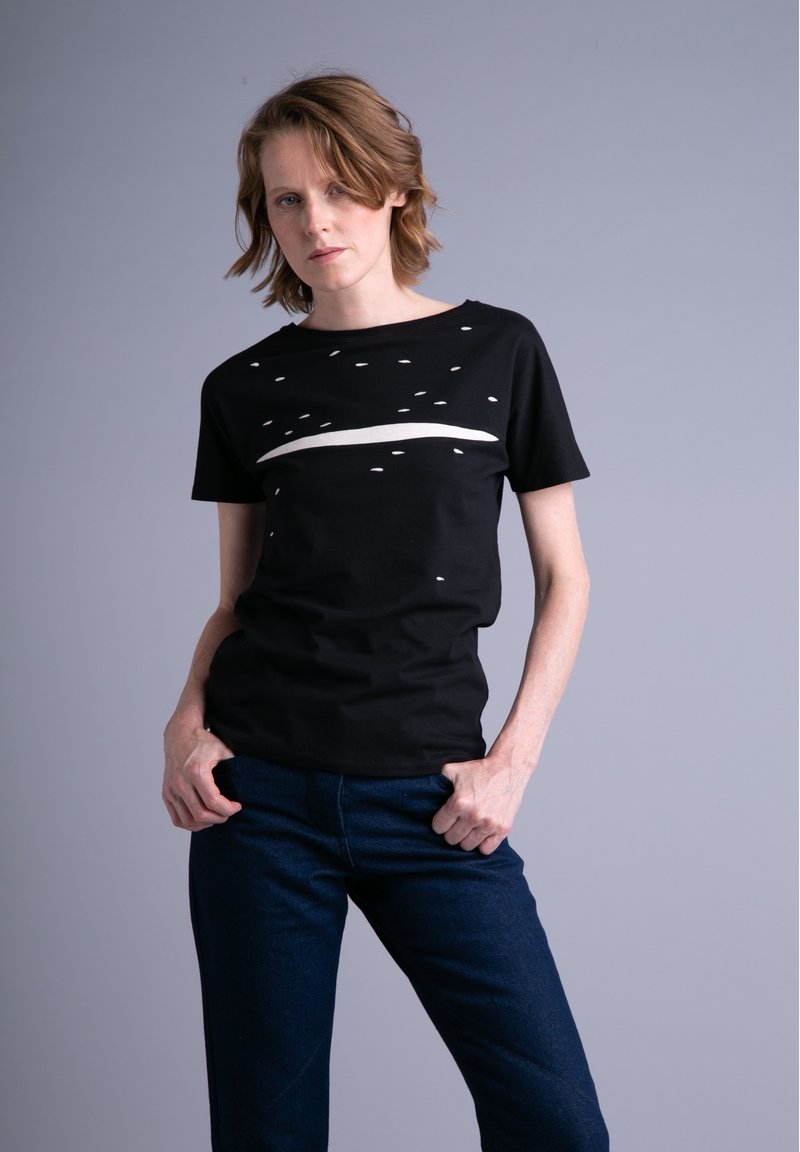 Reet Aus LIMITED EDITION LIGHT - T-Shirt print - black/beige/schwarz - Zalando.de