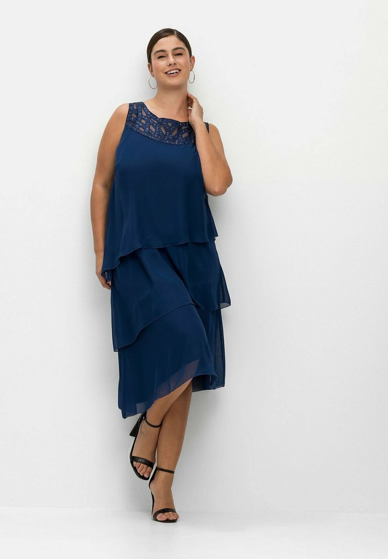 Sheego Cocktail dress / Party dress - blau/blue - Zalando.de