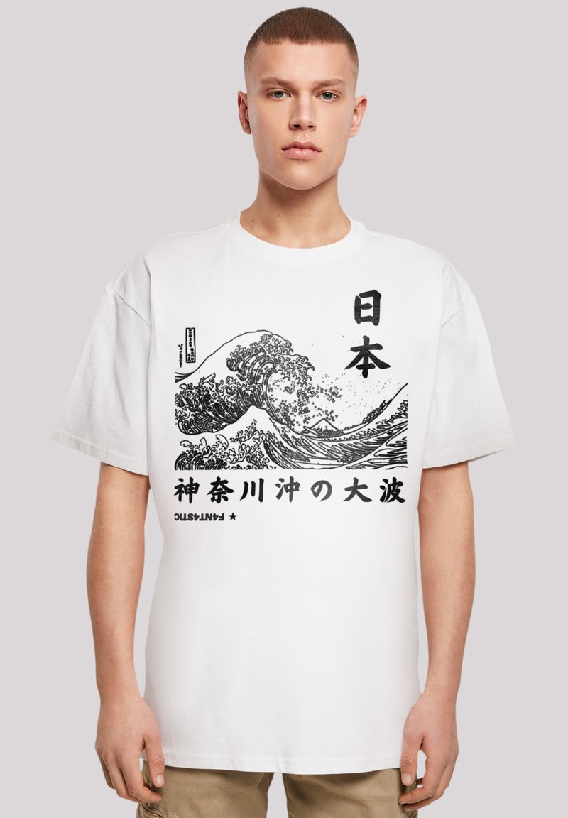 F4NT4STIC KANAGAWA WELLE JAPAN - Print T-shirt - weiß/white - Zalando