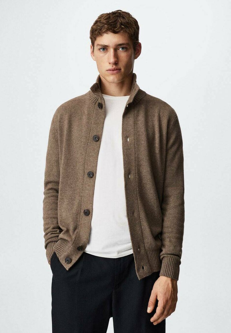 Mango LOTUSC - Cardigan - marron moyen/brown - Zalando.ie