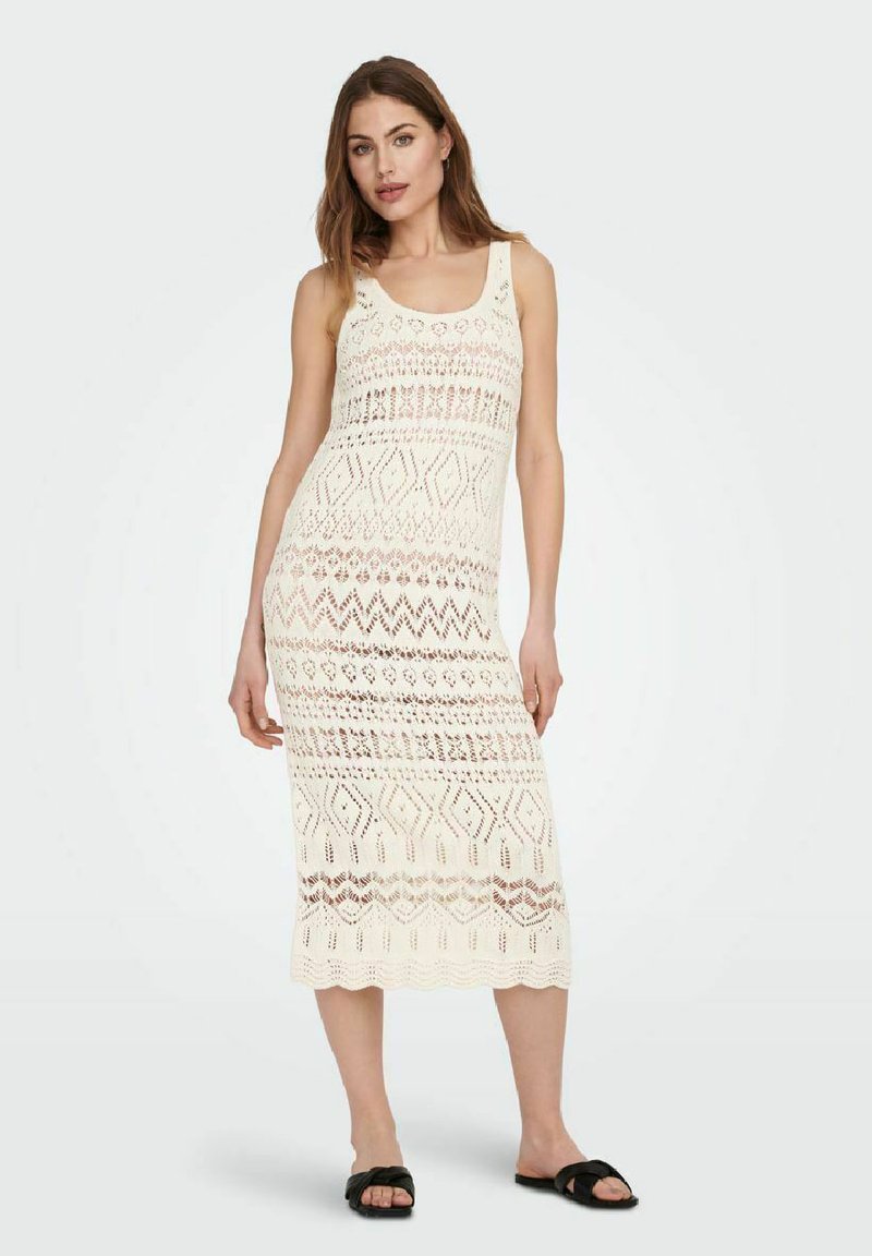 ONLY ÄRMELLOSES - Robe fourreau - ecru/beige - ZALANDO.BE