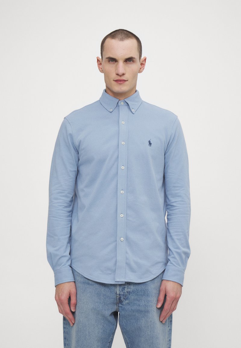 Polo Ralph Lauren LONG SLEEVE - Shirt - vessel blue/blue - Zalando.ie