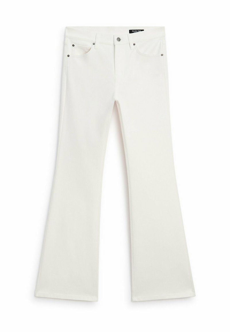 Massimo Dutti Široké džíny - white/bílá - Zalando.cz
