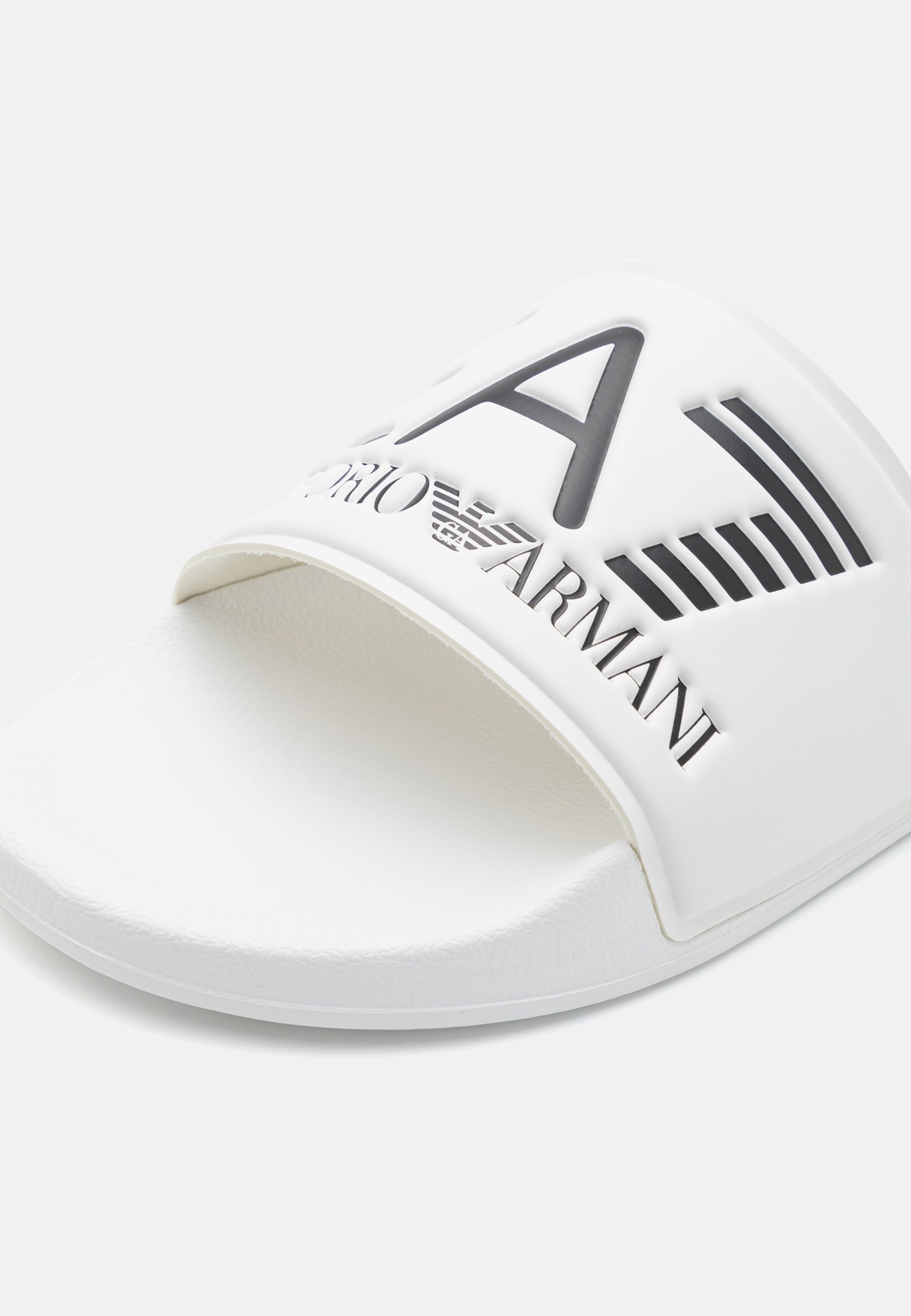 EA7 Emporio Armani UNISEX Sandales de bain bright white blanc ZALANDO.FR