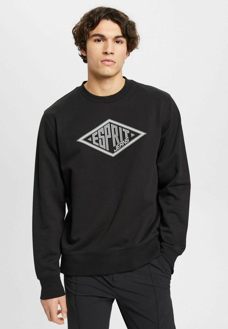 Esprit MIT LOGO-PRINT - Sweatshirt - black - Zalando.co.uk
