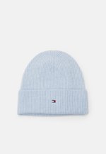 Tommy Hilfiger ESSENTIAL FLAG FUZZY BEANIE - Muts - breezy blue/lichtblauw - Zalando.nl
