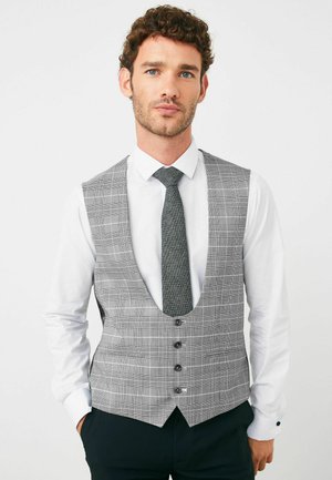 Next NOVA FIDES ITALIAN FABRIC TEXTURED - Weste - black/schwarz - Zalando.de