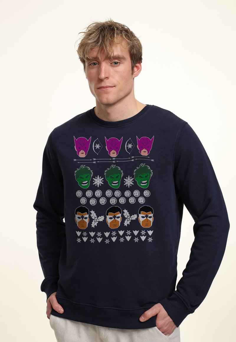 Henry Tiger AVENGERS CLASSIC - Sweatshirt - navy blue/dunkelblau ...
