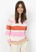 Soyaconcept KANITA STRIPE - Strickpullover - c pink melange combi/pink ...