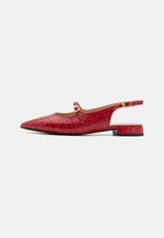Clarks SENSA15 SHINE - Slingback ballet pumps - red interest/red ...