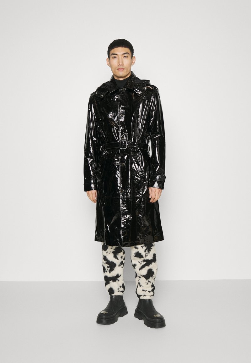 STUDIO ID ZACH - Classic coat - black patent/black - Zalando.co.uk