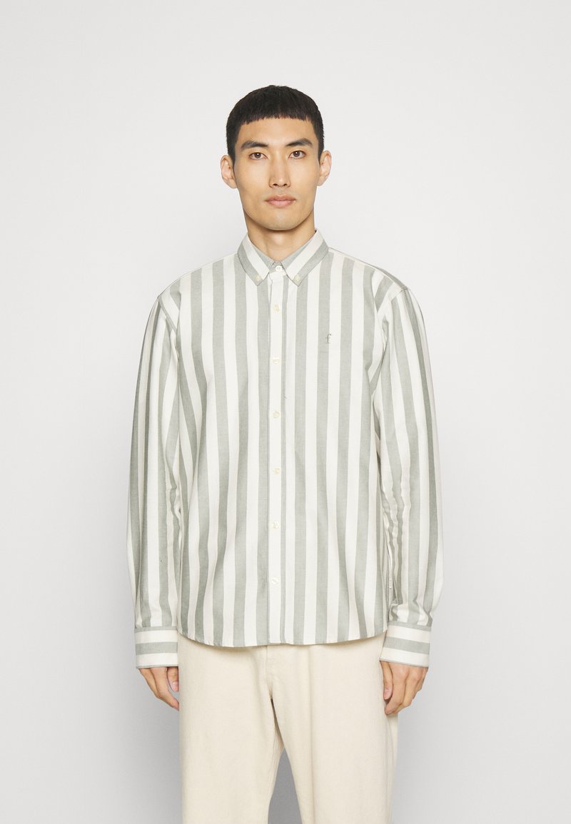 forét LIFE SHIRT - Cămașă - cloud/dark green/alb - Zalando.ro