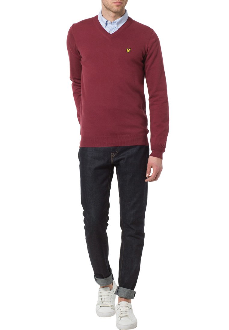 Lyle & Scott Stickad tröja - berry/syrenlila - Zalando.se