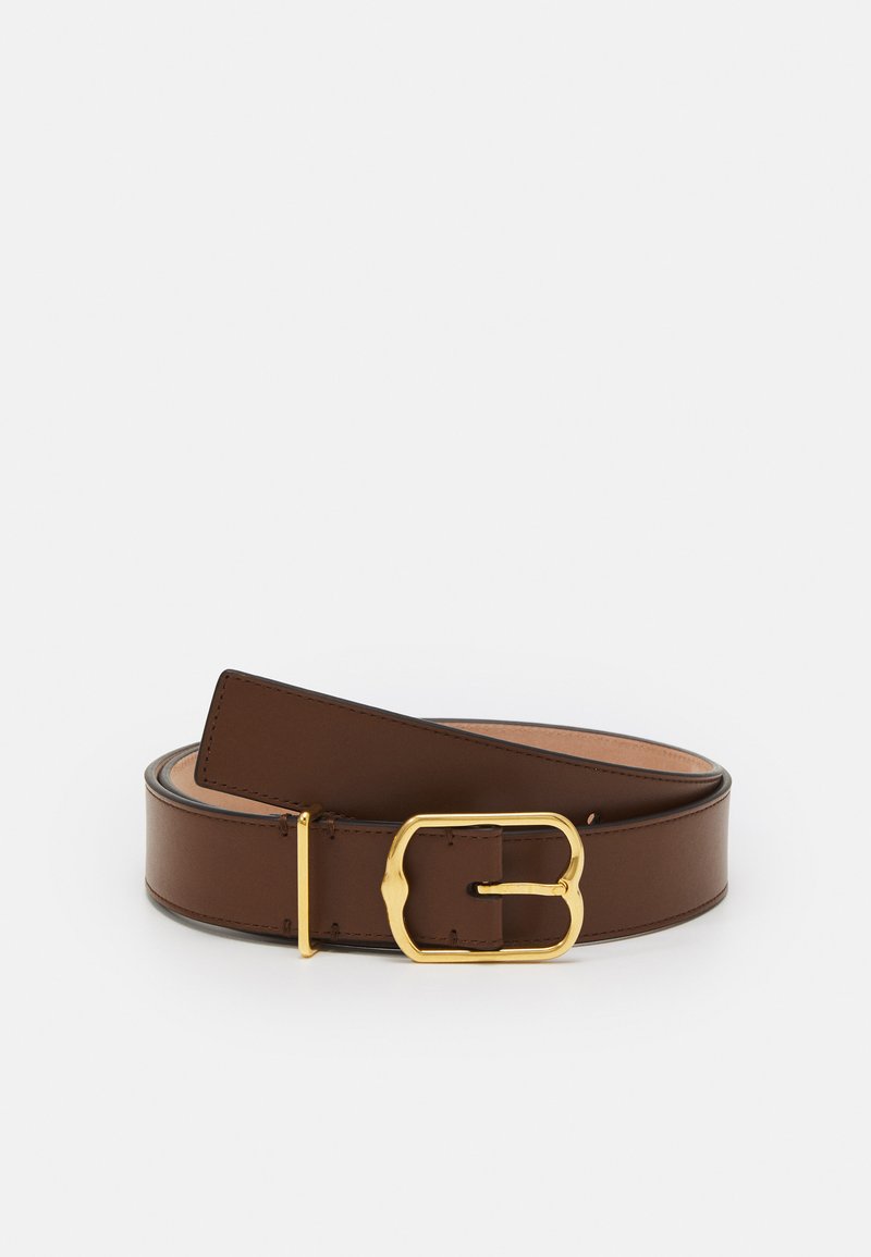 Bally EMBLEM BUCKLE - Belt - cuero/oro vibrato/brown - Zalando.ie