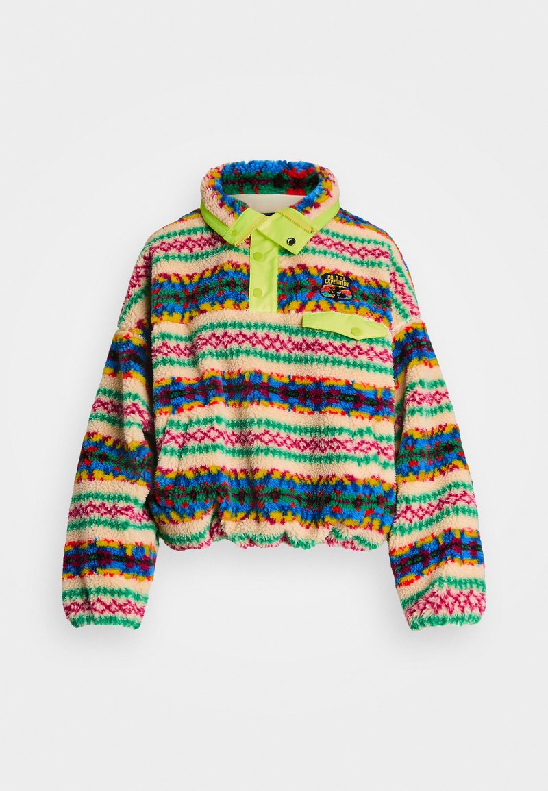 Polo Ralph Lauren FAIR ISLE HIGH-PILE FLEECE MOCKNECK - Fleece jumper ...