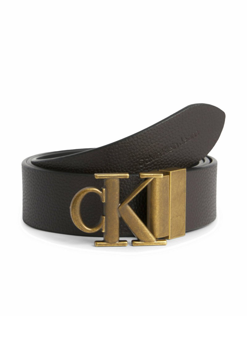 Calvin Klein Jeans REVERSIBLE - Gürtel business - black bitter brown ...
